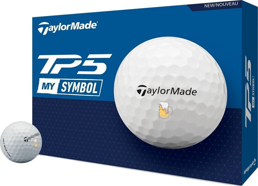 TaylorMade TP5 White w/ Beer 12 Nova loptica za golf (Skoro novo)